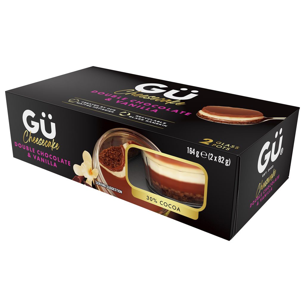 Goodfood Group Gϋ Double Chocolate & Vanilla Cheesecakes 2Pk