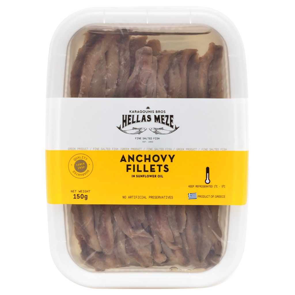 Goodfood Group Hellas Mezze Anchovies fillets in Sunflower Oil